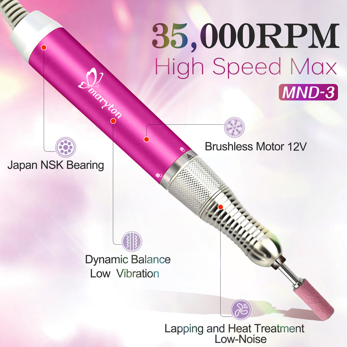 [MND-3] Chargeable Brushless 35000 RPM Motor Portable Design Electric ...