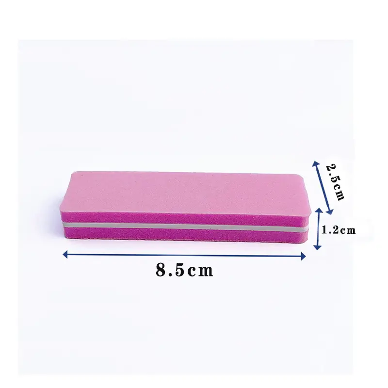 [OEM/ODM] Customized Double Sided EVA Pink Nail Buffer Block for Nail ...