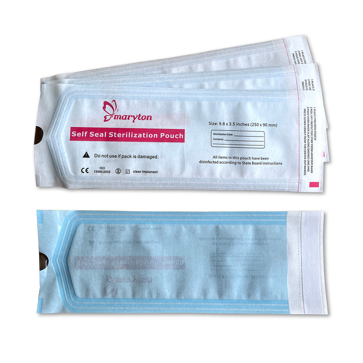 (4000 pcs/case) Self Seal Sterilization Pouch for Mani & Pedi Tools ...